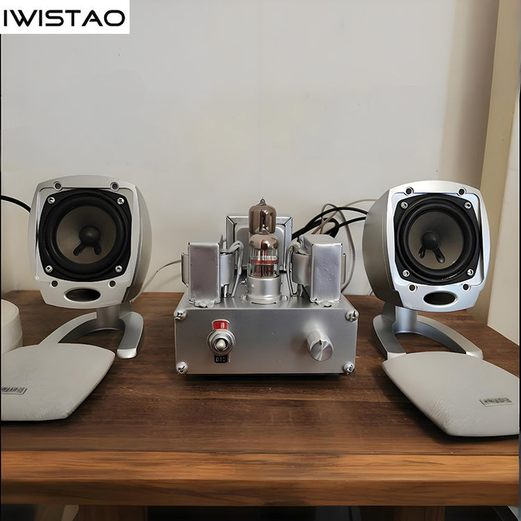 Tube Amplifier 6N2 plus 6N6 1Wx2 Punk Industrial Style Miniature 2-Tub ...