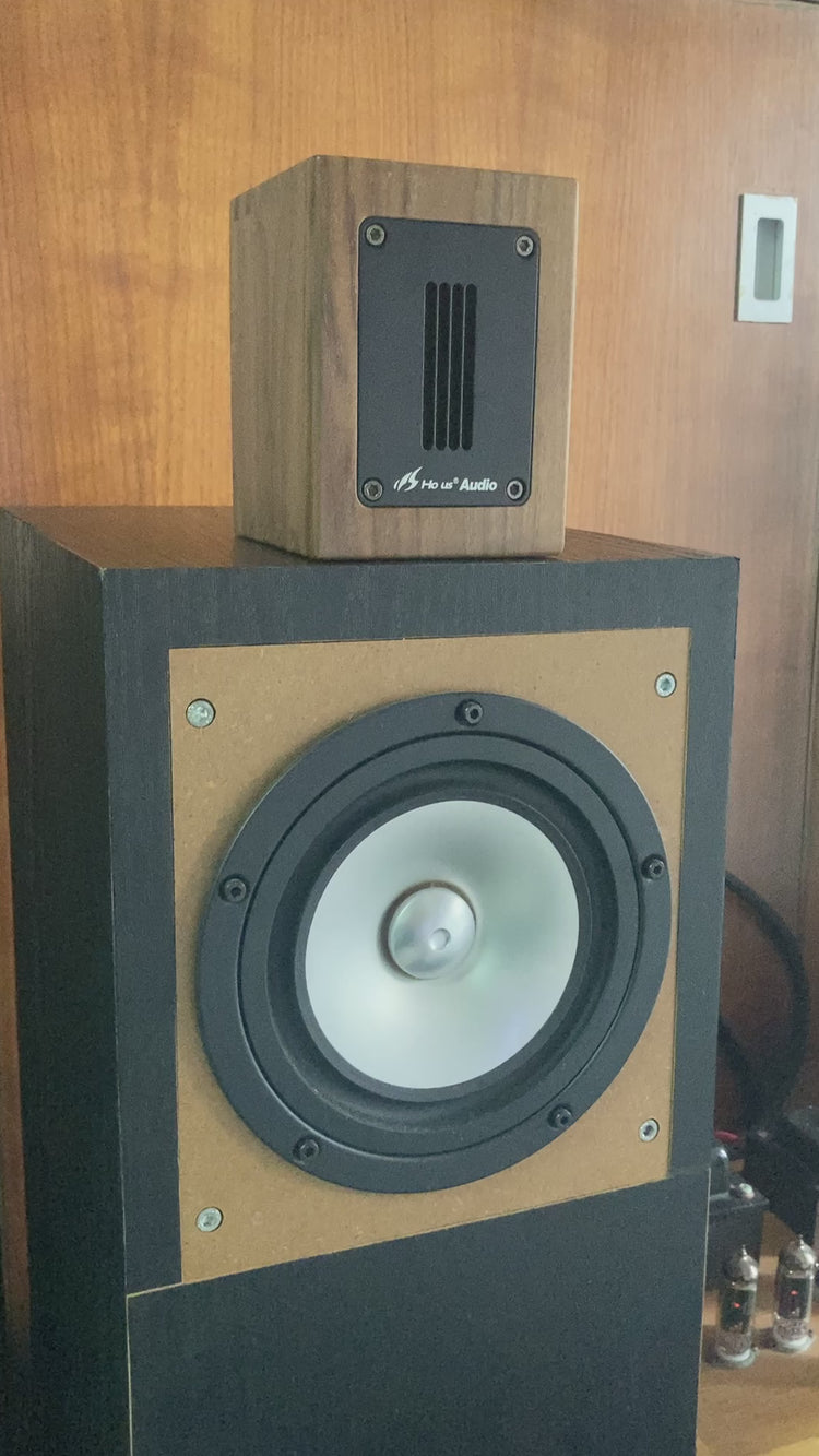 Aluminum Ribbon-Type External Super Tweeter 1 Piece in Exquisite Walnut ...