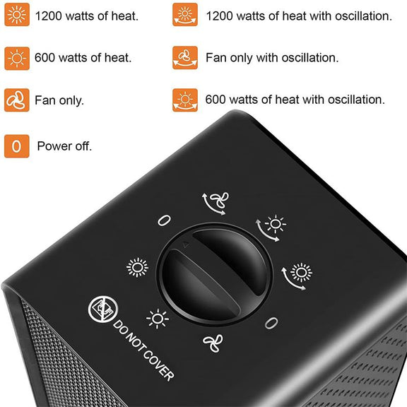 1200W Electric Heater Electric Heater Electric PTC Heater Fan Fast ...