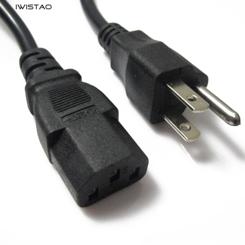 American Standard AC power cord 1.5mm Square Black – IWISTAO HIFI MINIMART