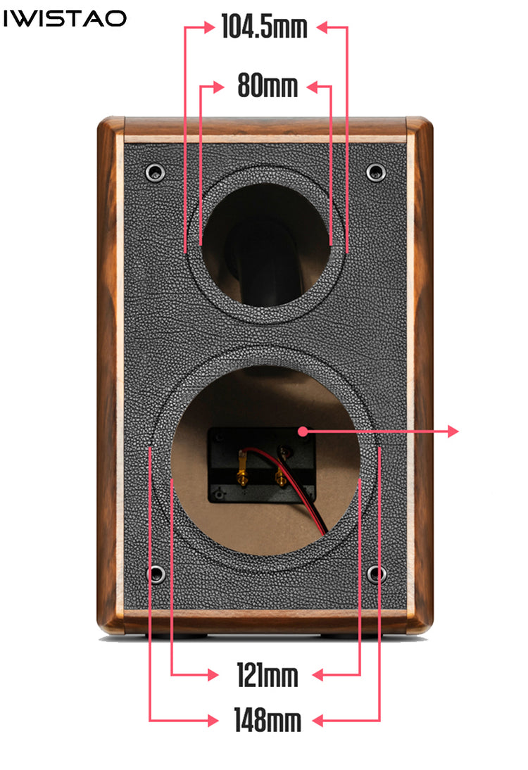 IWISTAO 2 Way 5 inches Speaker Empty Cabinet Passive Speaker Enclosure ...