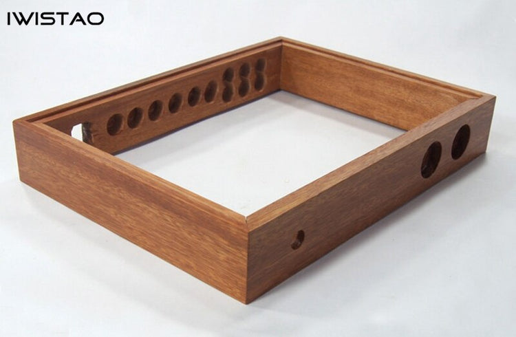 IWISTAO DIY Wooden Casing for Tube Amplifier Chassis 400X300X65 Red ...