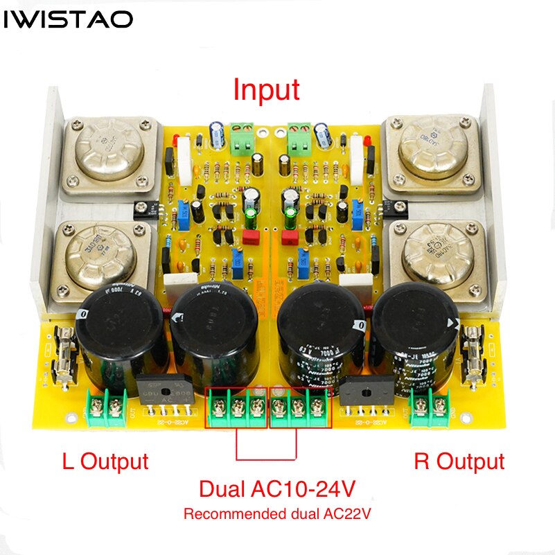 IWISTAO Germanium Triodes 3AD18 Power Amplifier Finished Board 40WX2 V – IWISTAO HIFI MINIMART