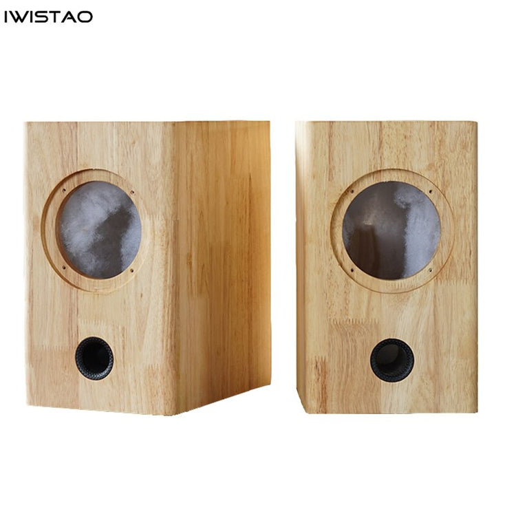 IWISTAO HIFI 4 Inch Finished Speaker Solid Wood Cabinet 1 Pair Inverte ...