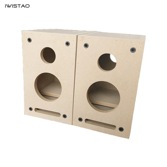 IWISTAO HIFI Labyrinth 2-way Empty Speaker Enclosure 4 Inch 1 Pair Su ...