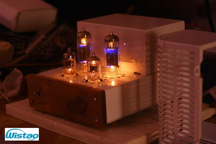 IWISTAO HIFI Mini Tube Amplifier 2x3W Class A Single-ended 6J1 Preamp ...