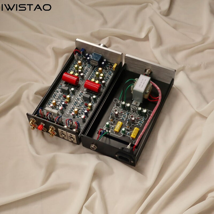 IWISTAO High-gain Vinyl Balanced Output Phono Preamplifier MM Moving M ...