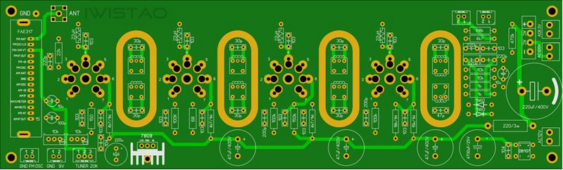 IWISTAO Intermediate Frequency Amplification Finished PCBA Tube 6K4 ...