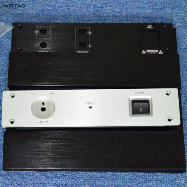 IWISTAO Preamplifier Chassis Silver Panel Black Casing Pure Aluminum ...