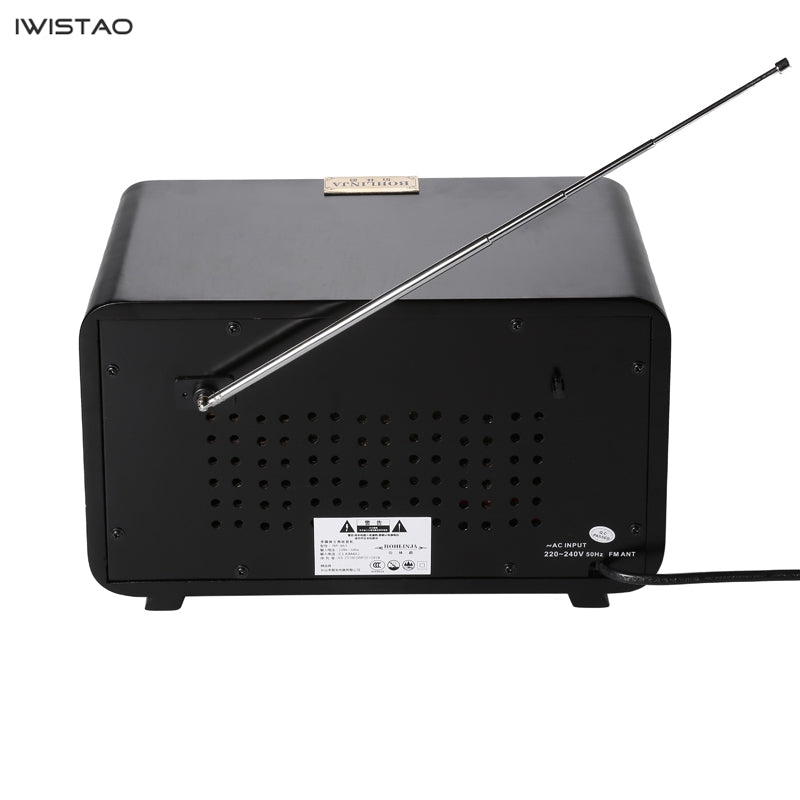 Retro Wooden HIFI Radio AM/FM 2x5W Desktop Speakers Rotary Tuning Blue ...