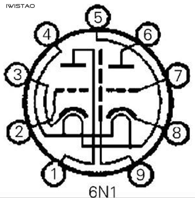 Vacuum Tube 6N1 J Military Grade for HIFI Tube Amp Replace ECC40 AA61 ...