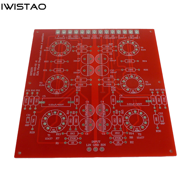 IWISTAO EL84 Parallel Single-ended Power Amplifier Empty PCB Amplifier – IWISTAO HIFI MINIMART