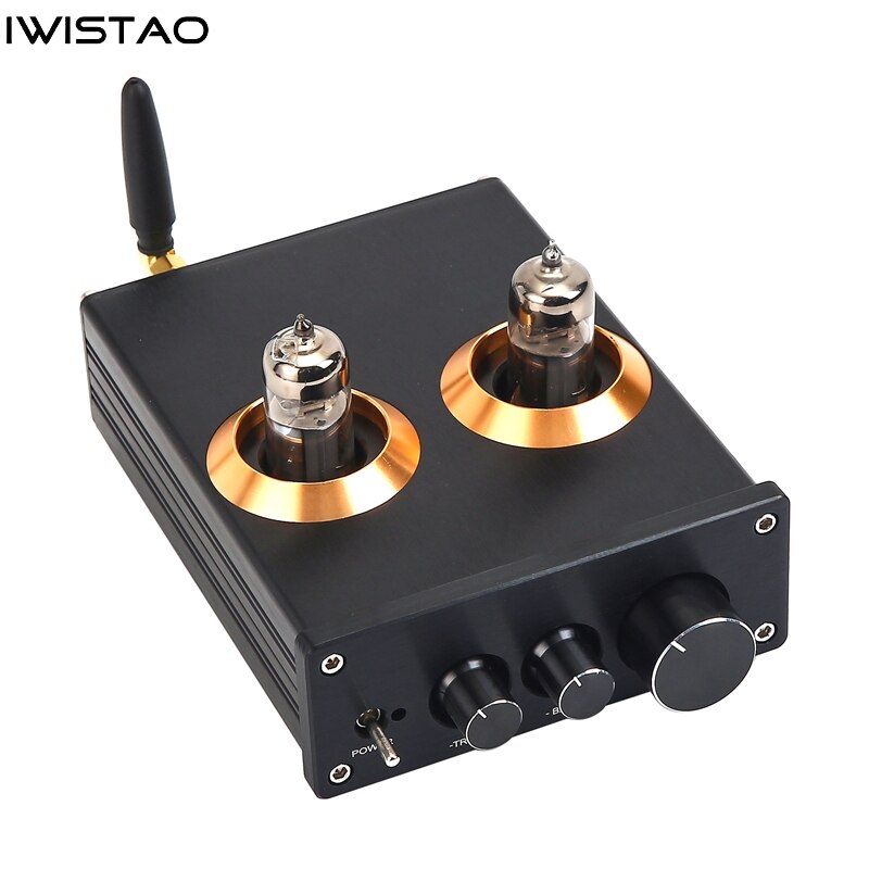 IWISTAO 6J5 Vacuum Tube Tone Preamplifier NE5532 QCC3034 Bluetooth 5.0 ...