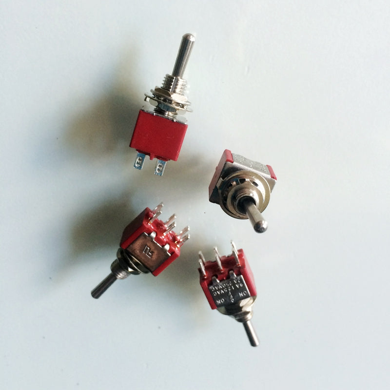 Toggle Switch Power for Amplifier 6 Pins 2 Gears DPDT ON-ON 3A 250V ...