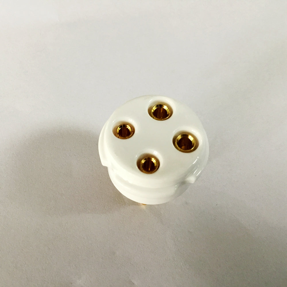 4-pin Gold Plated Vacuum Tube Socket Big Four Pins 2A3 5Z3 6A3 300A ...